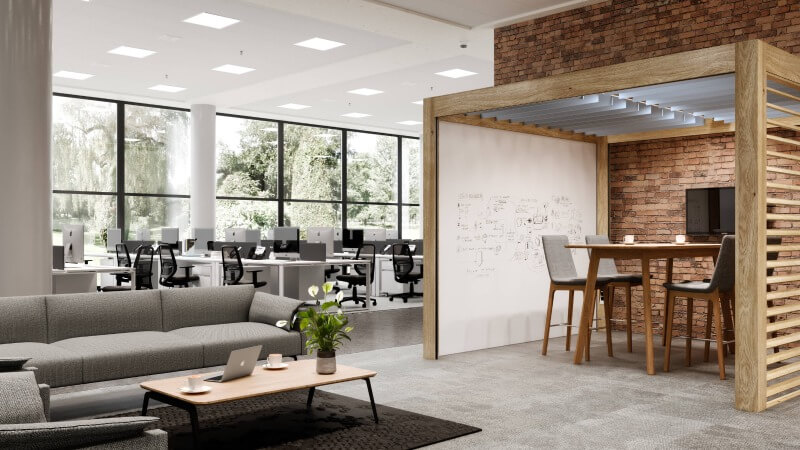 How to landscape with furniture in open plan office design